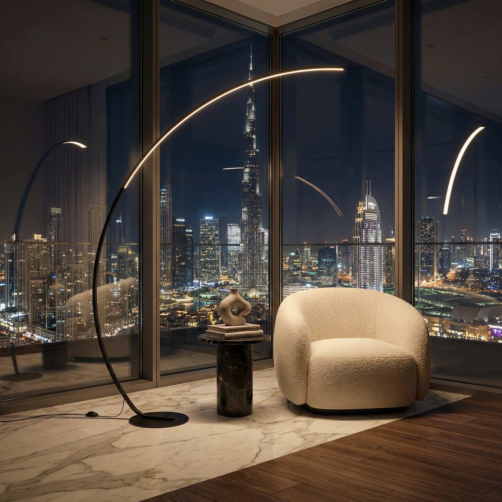 XIREA - Lampadaire Moderne Bend – Arliva